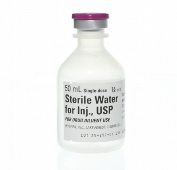 Sterile Water for Injection, USP 50mL (priced per vial ...